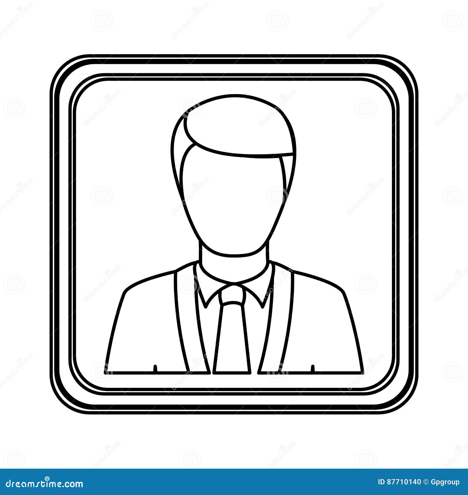 Figure Silver Emblem Technical Support Man Assistant Stock Illustration ...