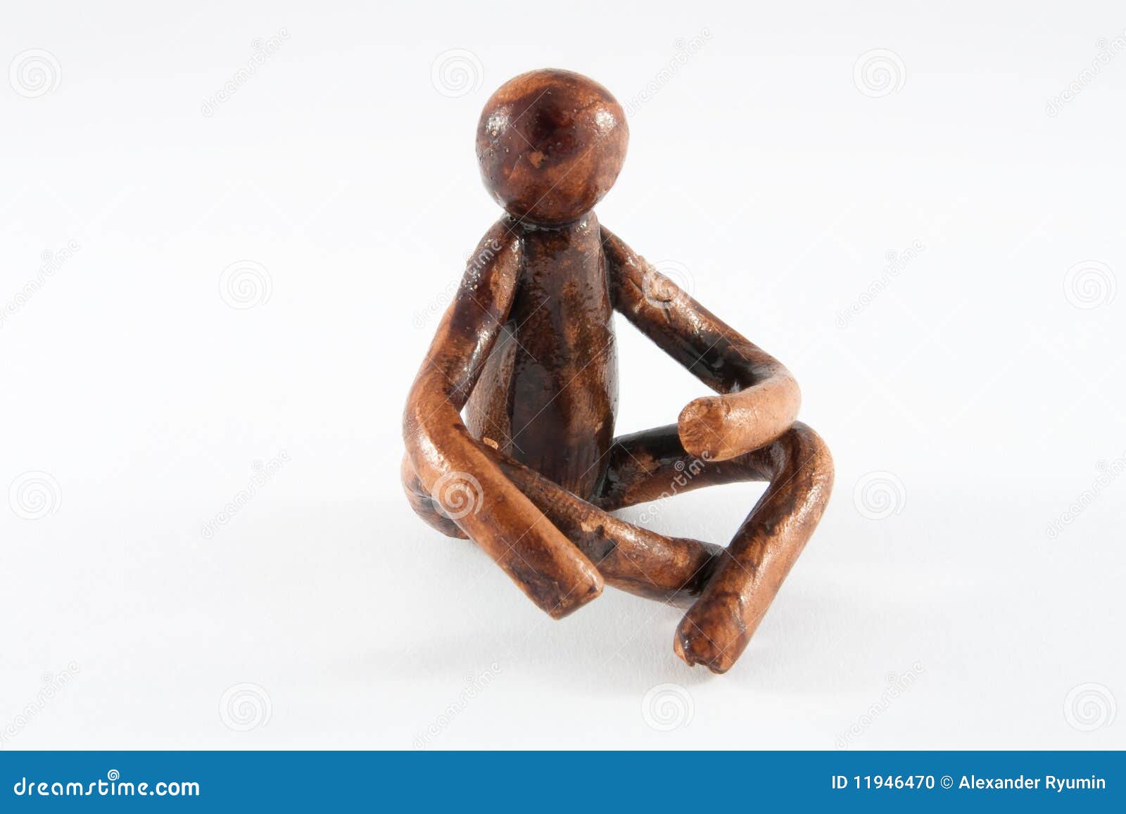 Figure of the Sitting Person Stock Photo - Image of head, imagination ...