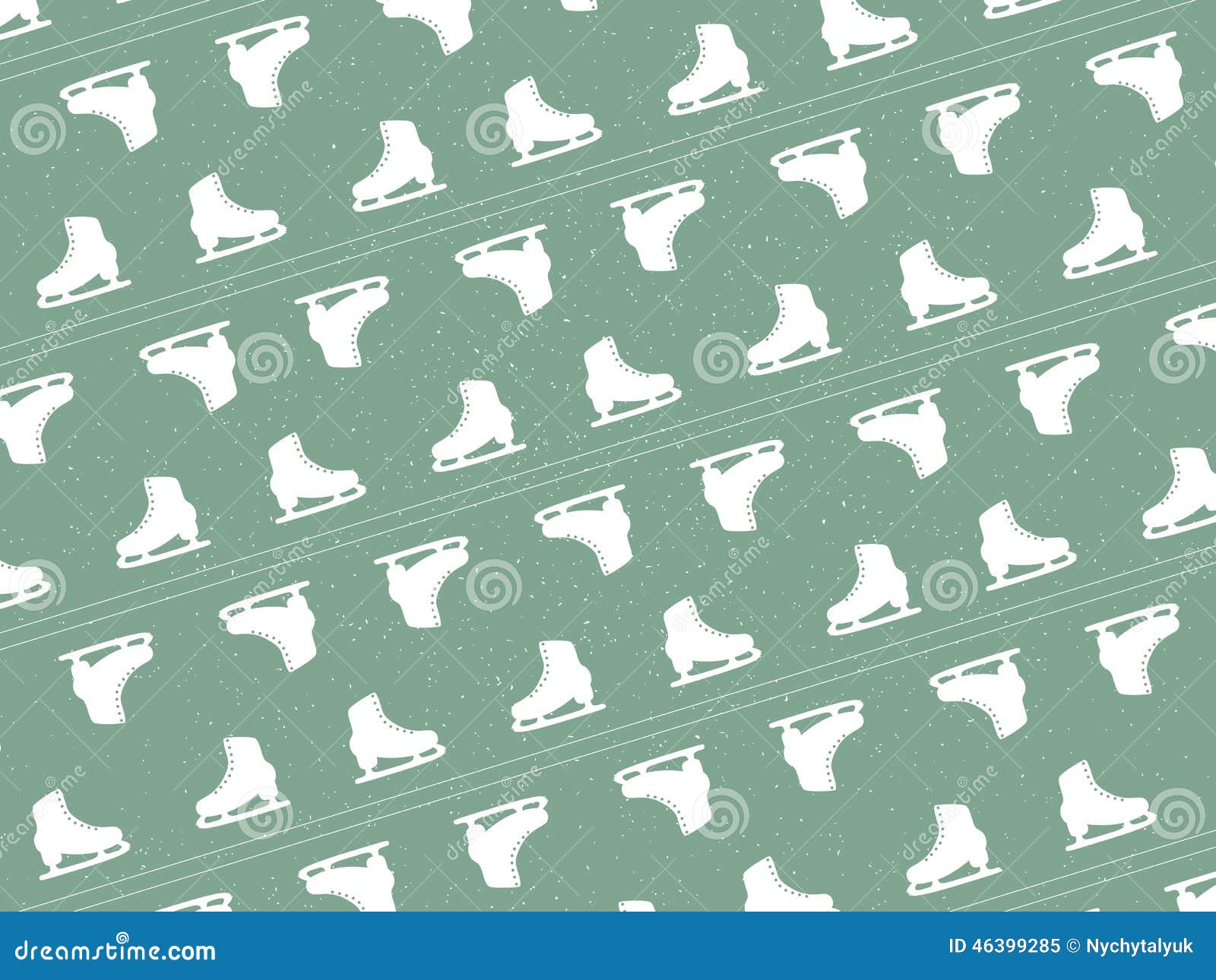 Figure Skate on a Ice Rink. Vector Textured Background Stock Vector ...