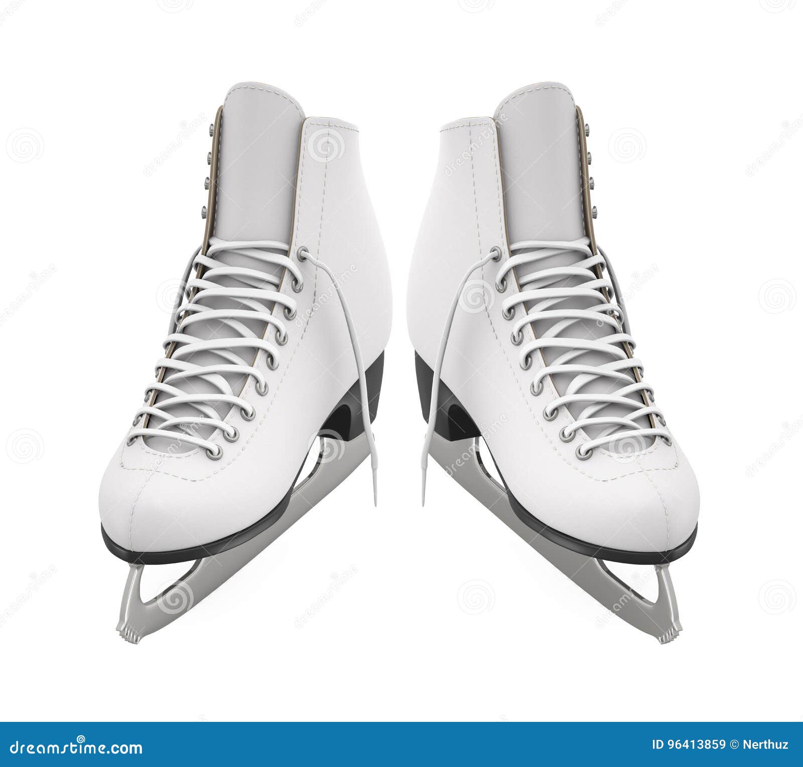 Figure Skate Isolated stock illustration. Illustration of lace - 96413859