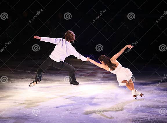 Figure skaters stock image. Image of figure, indoor, pair - 2056629