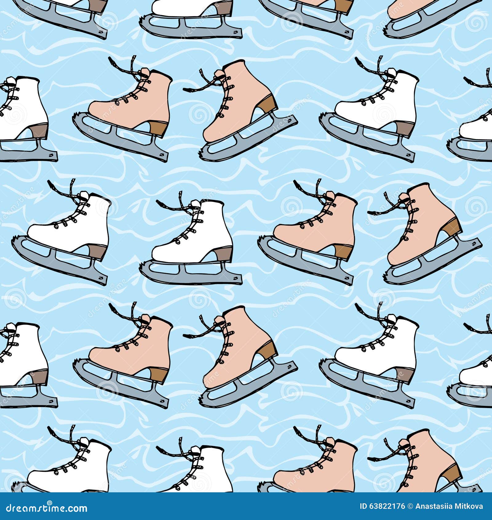 Figure Skating Against the Backdrop of Ice Stock Illustration ...