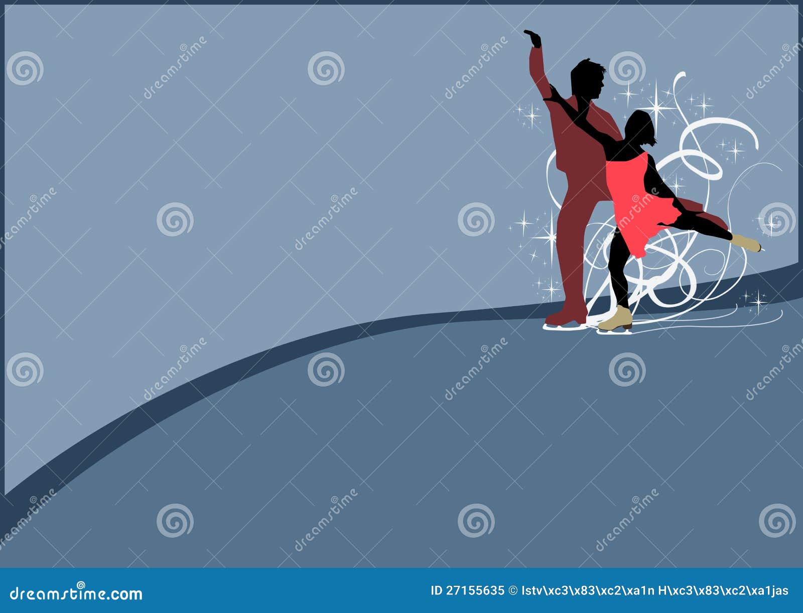 Figure Skating background stock illustration. Illustration of ...