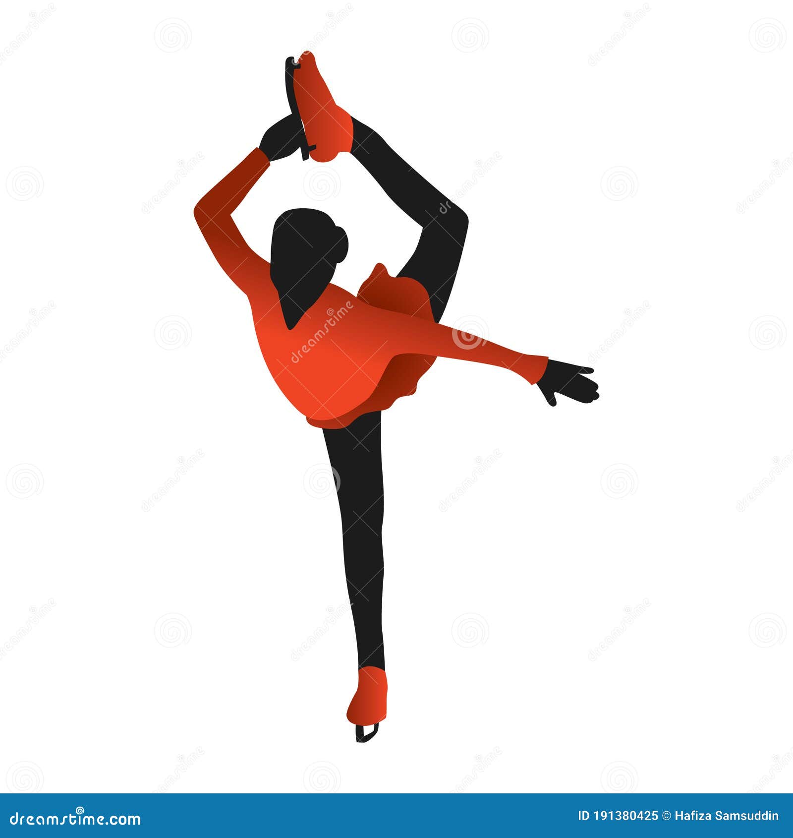 Figure Skating. Vector Illustration Decorative Design Stock Vector ...