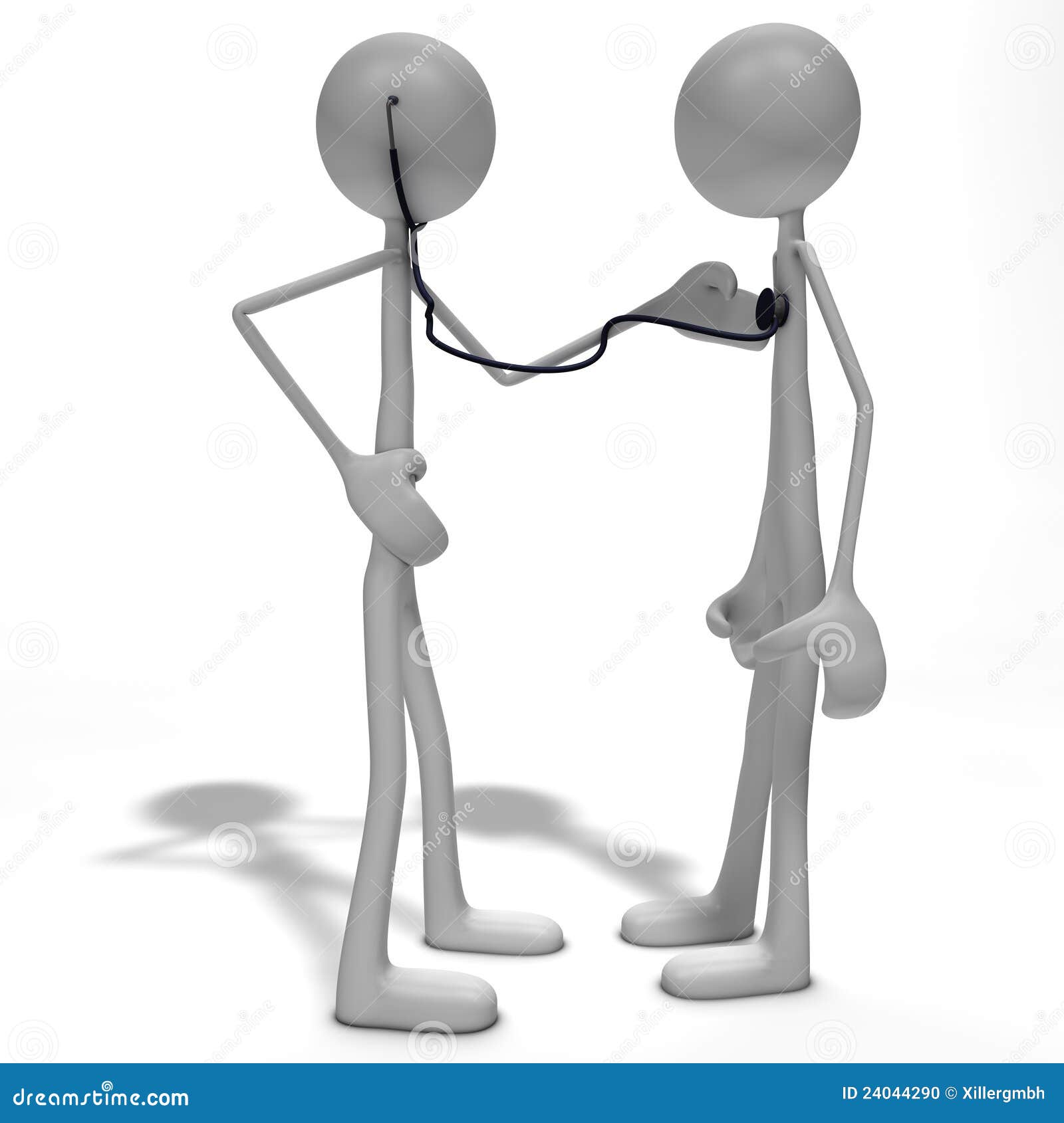 Figure with stethoscope stock illustration. Illustration of investigate ...