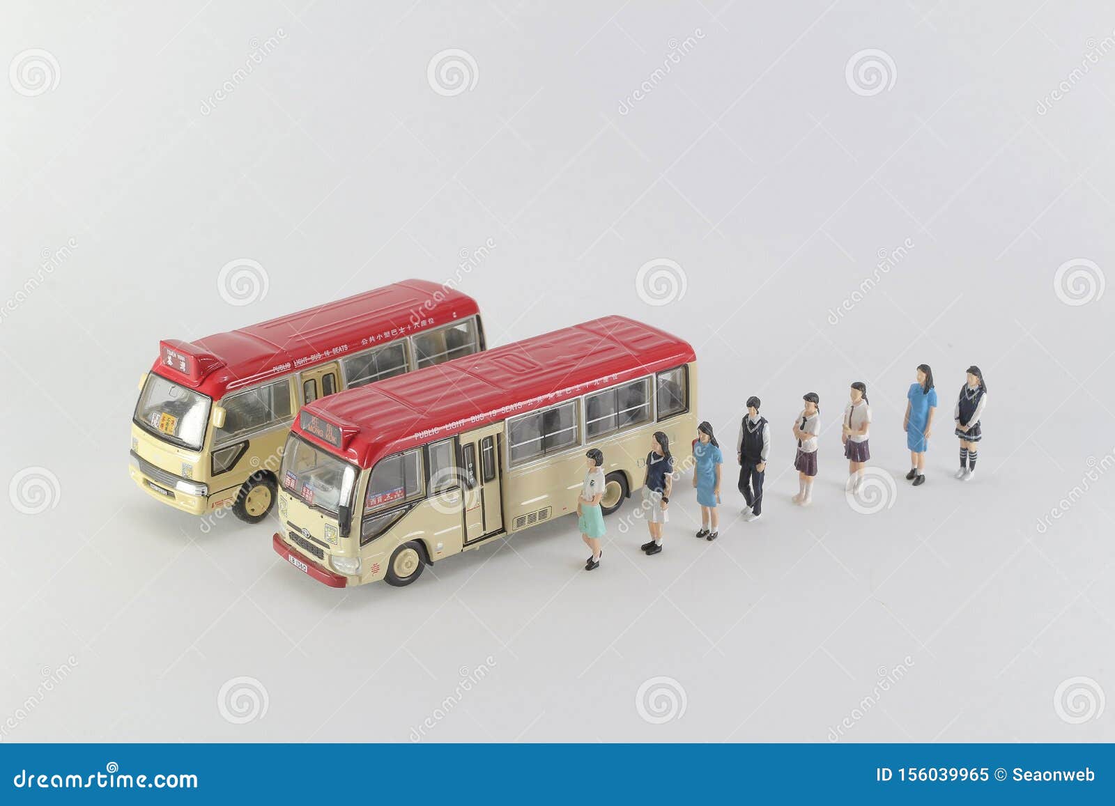 The Figure of Student Waiting Mini Bus Editorial Image - Image of light ...