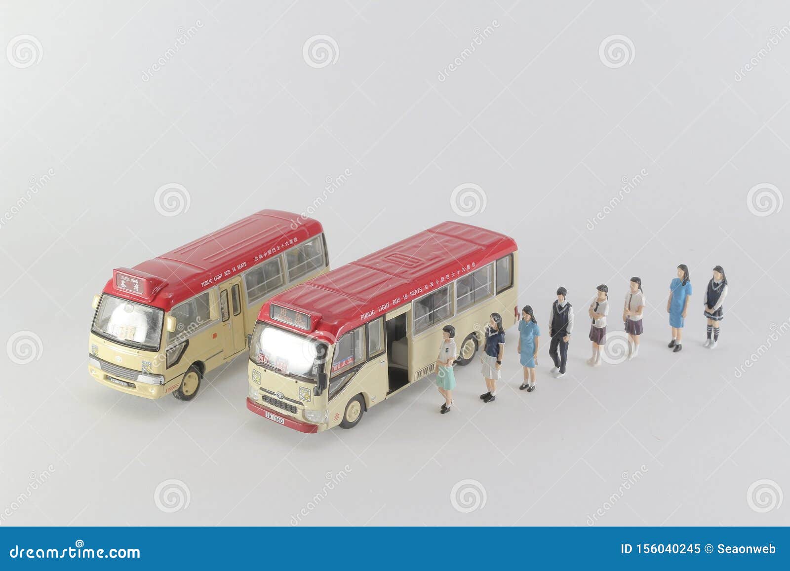 The Figure of Student Waiting Mini Bus Editorial Image - Image of light ...