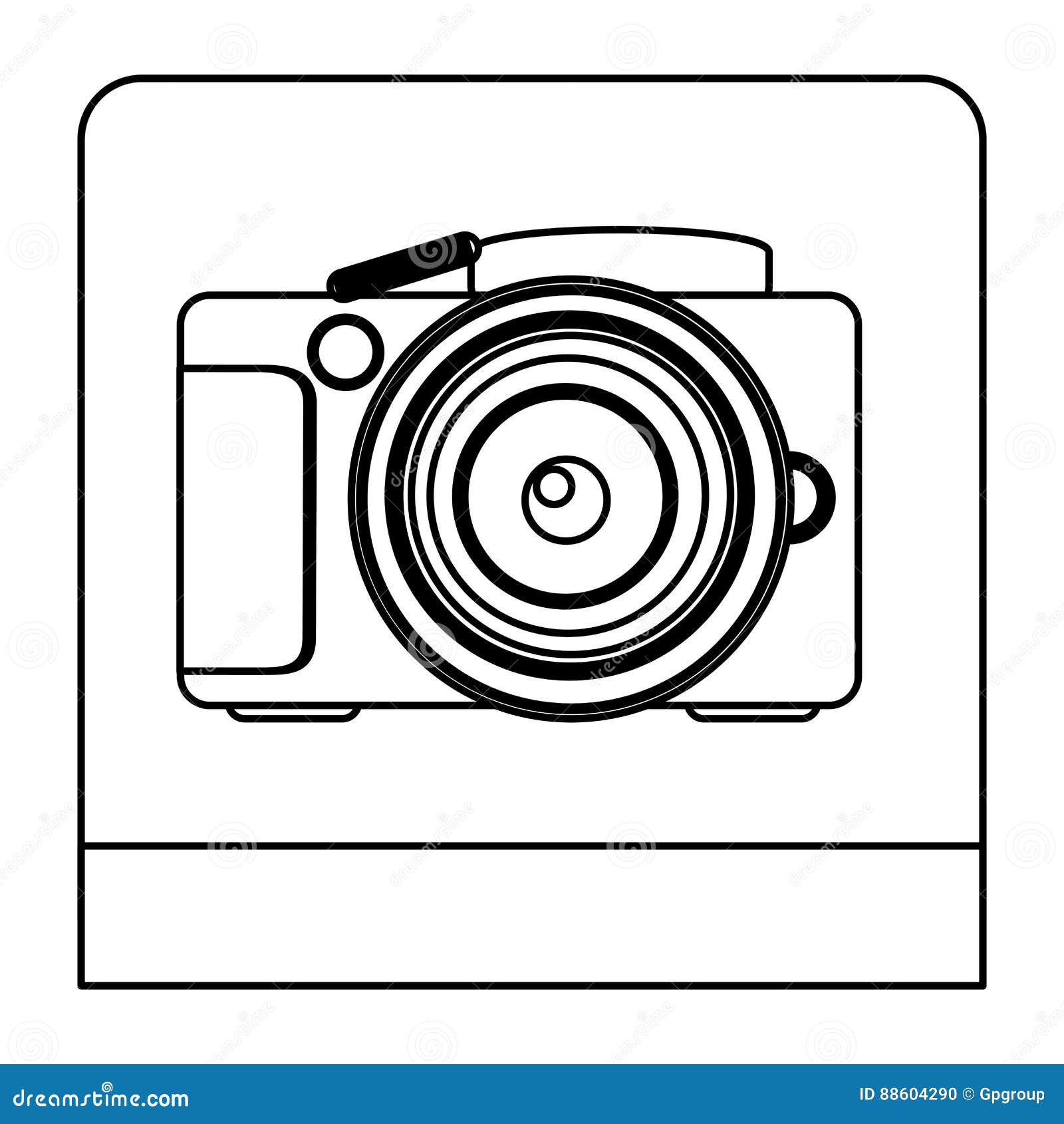 Figure Studio Professional Camera Icon Stock Illustration ...