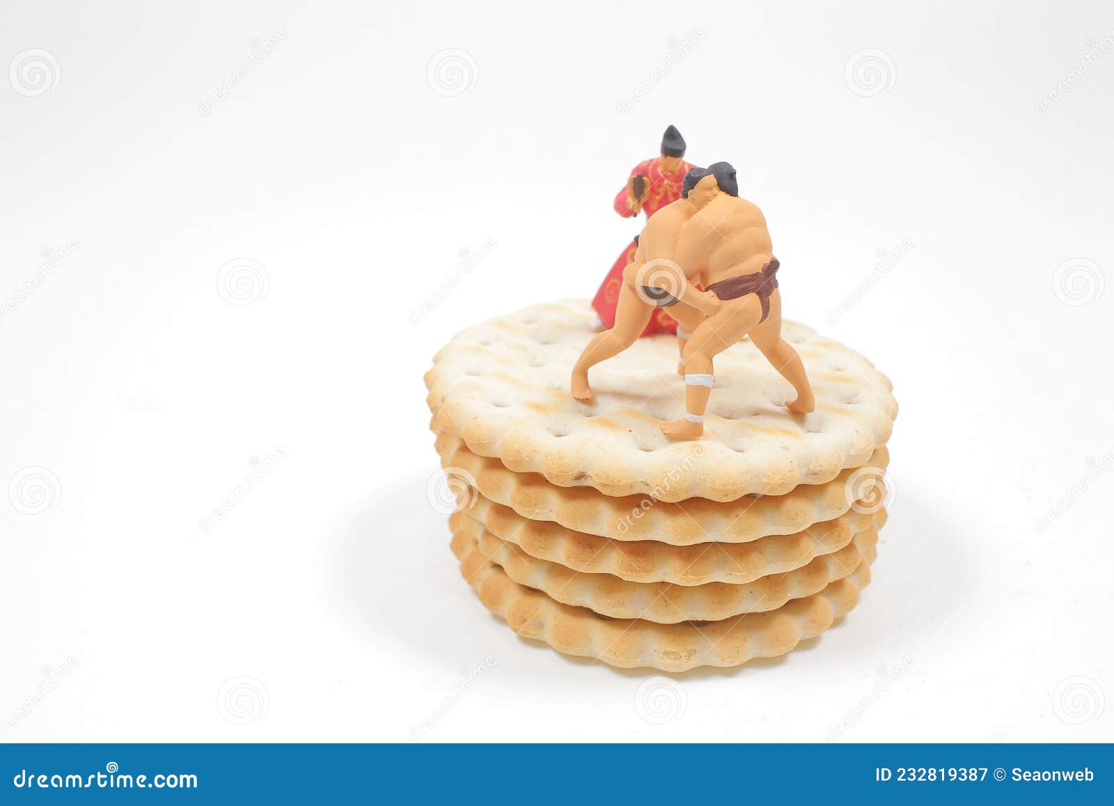 The Figure of Sumo Wrestler on Biscuits Stock Image - Image of sports ...
