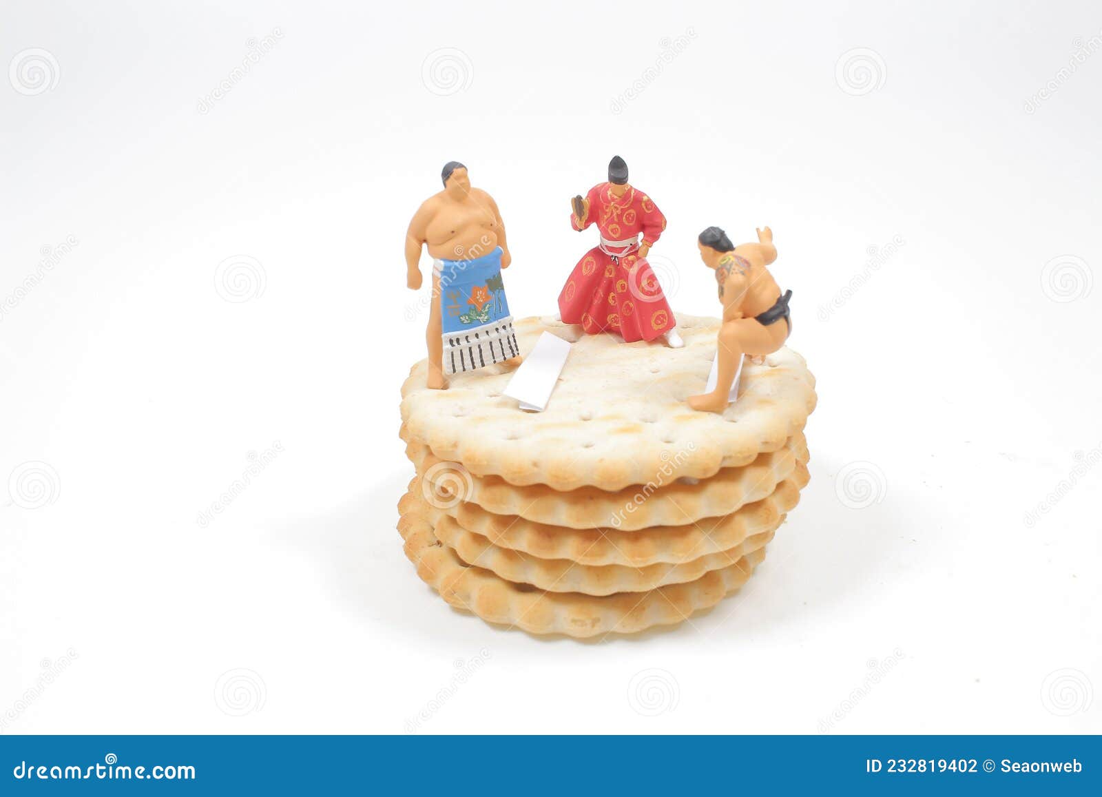 The Figure of Sumo Wrestler on Biscuits Stock Photo - Image of fight ...