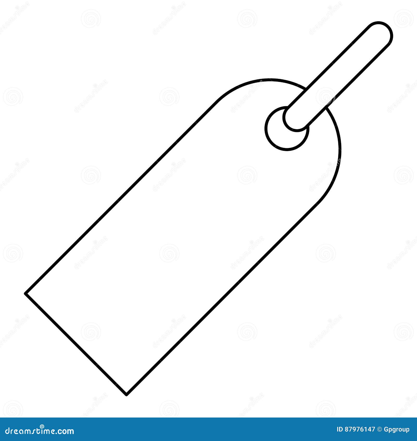 Figure tag sign icon stock illustration. Illustration of design - 87976147