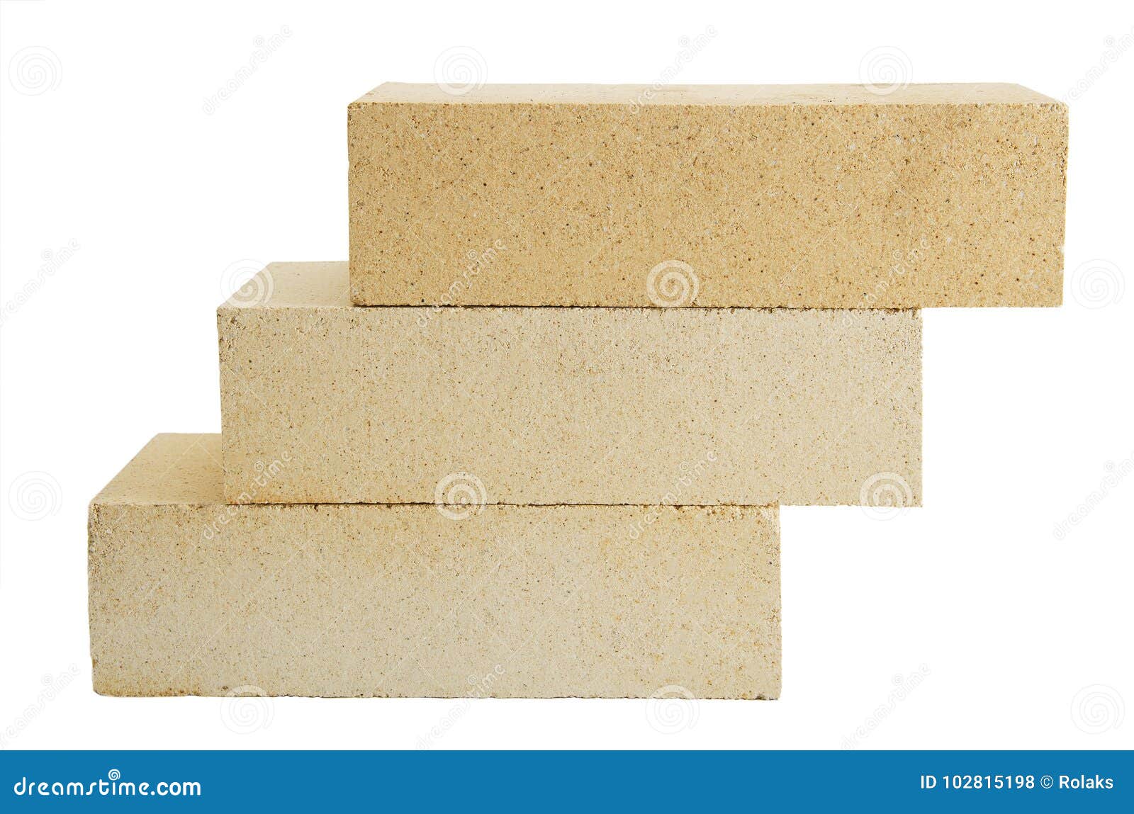 Figure of three bricks stock photo. Image of element - 102815198