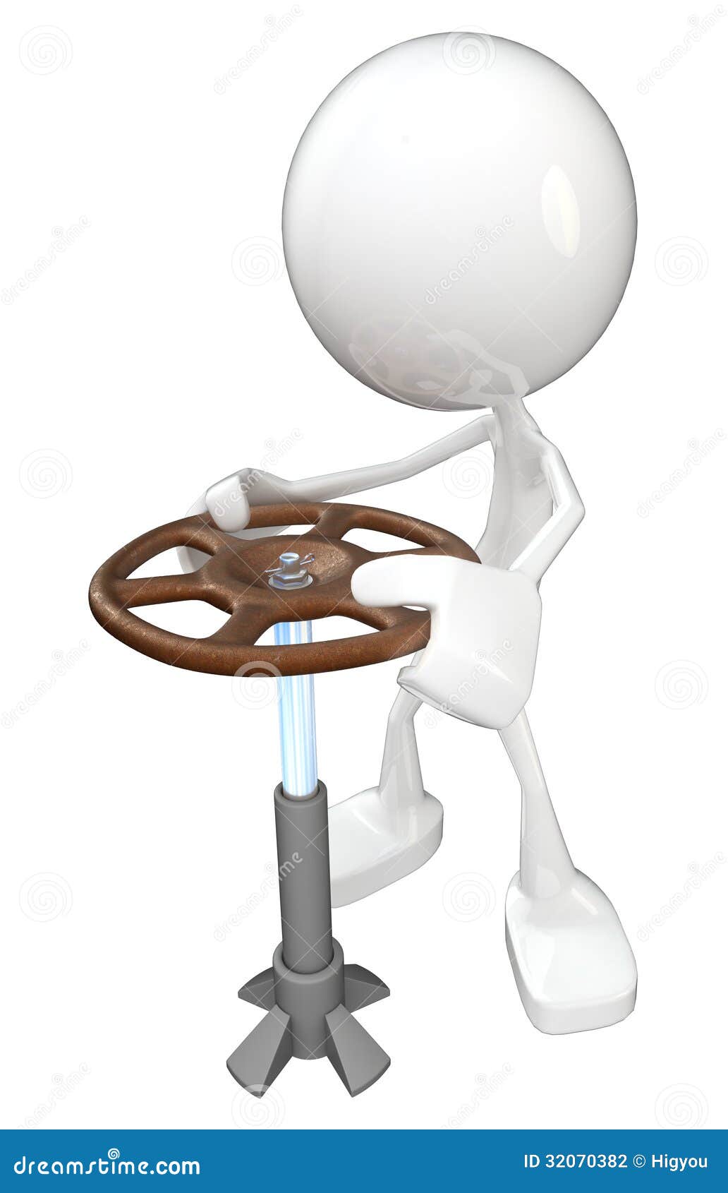 Figure Turning Valve stock illustration. Illustration of horizontal ...