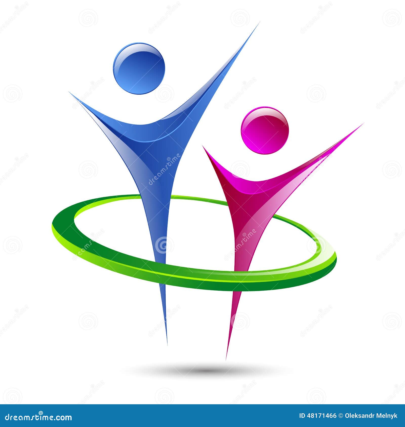 Figure Umane Astratte Modello Di Logo Di Vettore Illustrazione ...