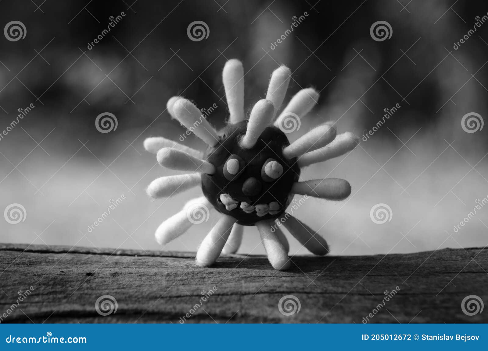 The Figure of the Virus from Clay Stock Photo - Image of risk, infect ...