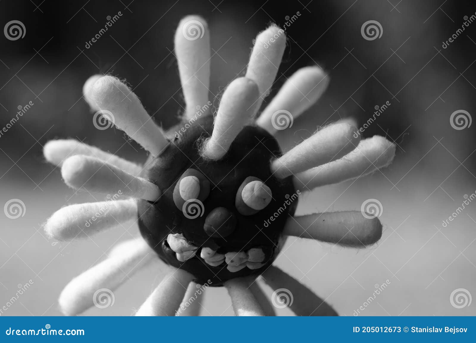 The Figure of the Virus from Clay Stock Image - Image of health ...