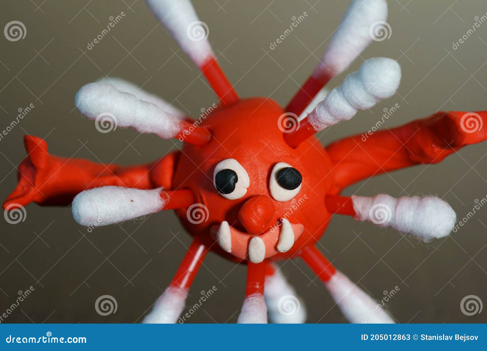 The Figure of the Virus on the Table Stock Image - Image of microbe ...