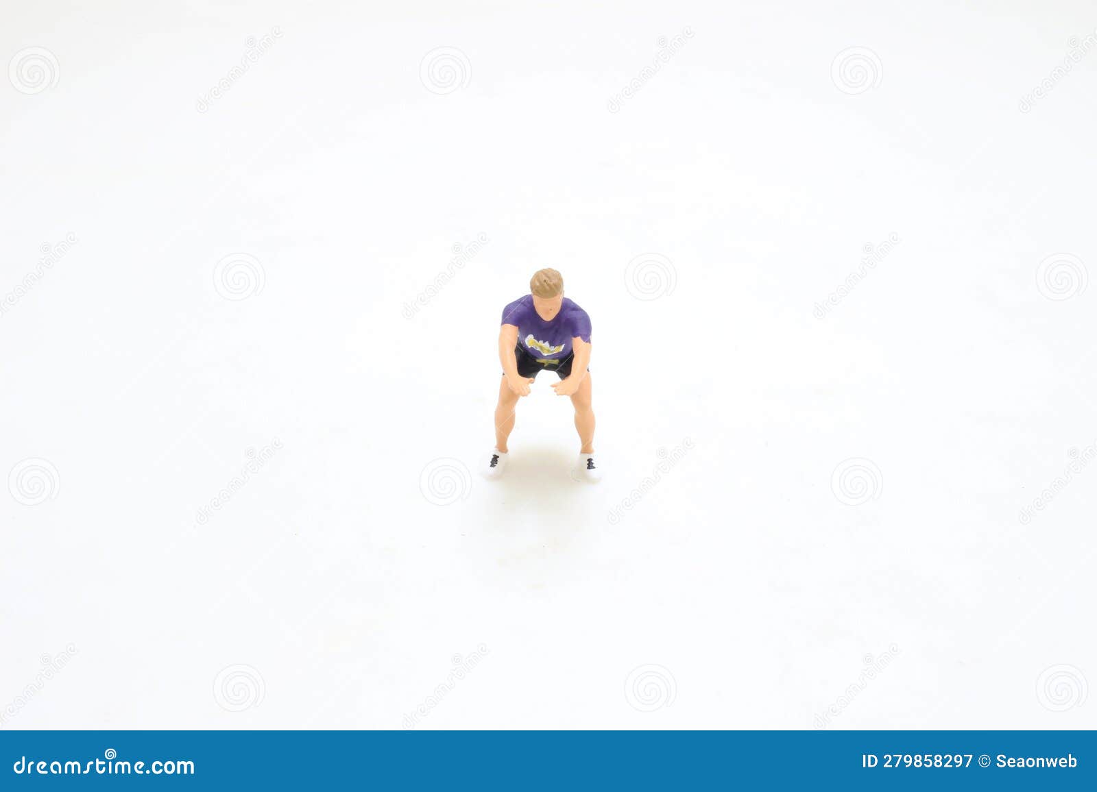 Figure Warming Up while Doing Stretching Exercises Stock Image - Image ...