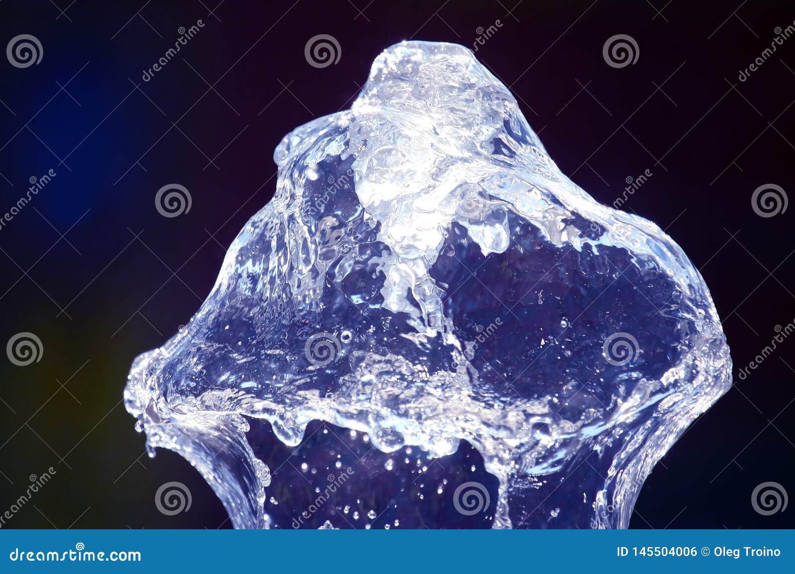 Figure from the Water Fountain Stock Photo - Image of transparent ...