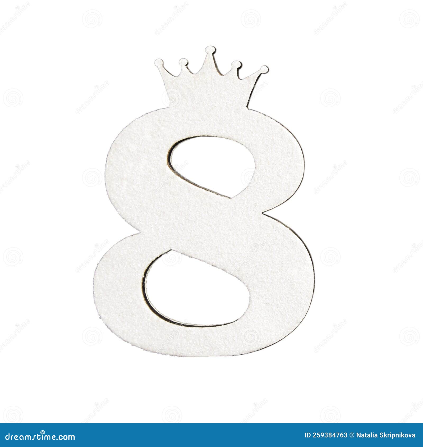 Figure 8 on a White Background Stock Illustration - Illustration of ...