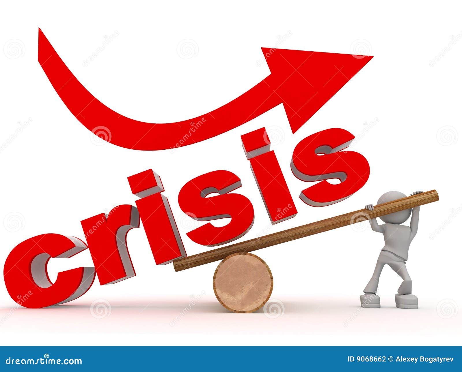 Figure winning over crisis stock illustration. Illustration of graphic ...