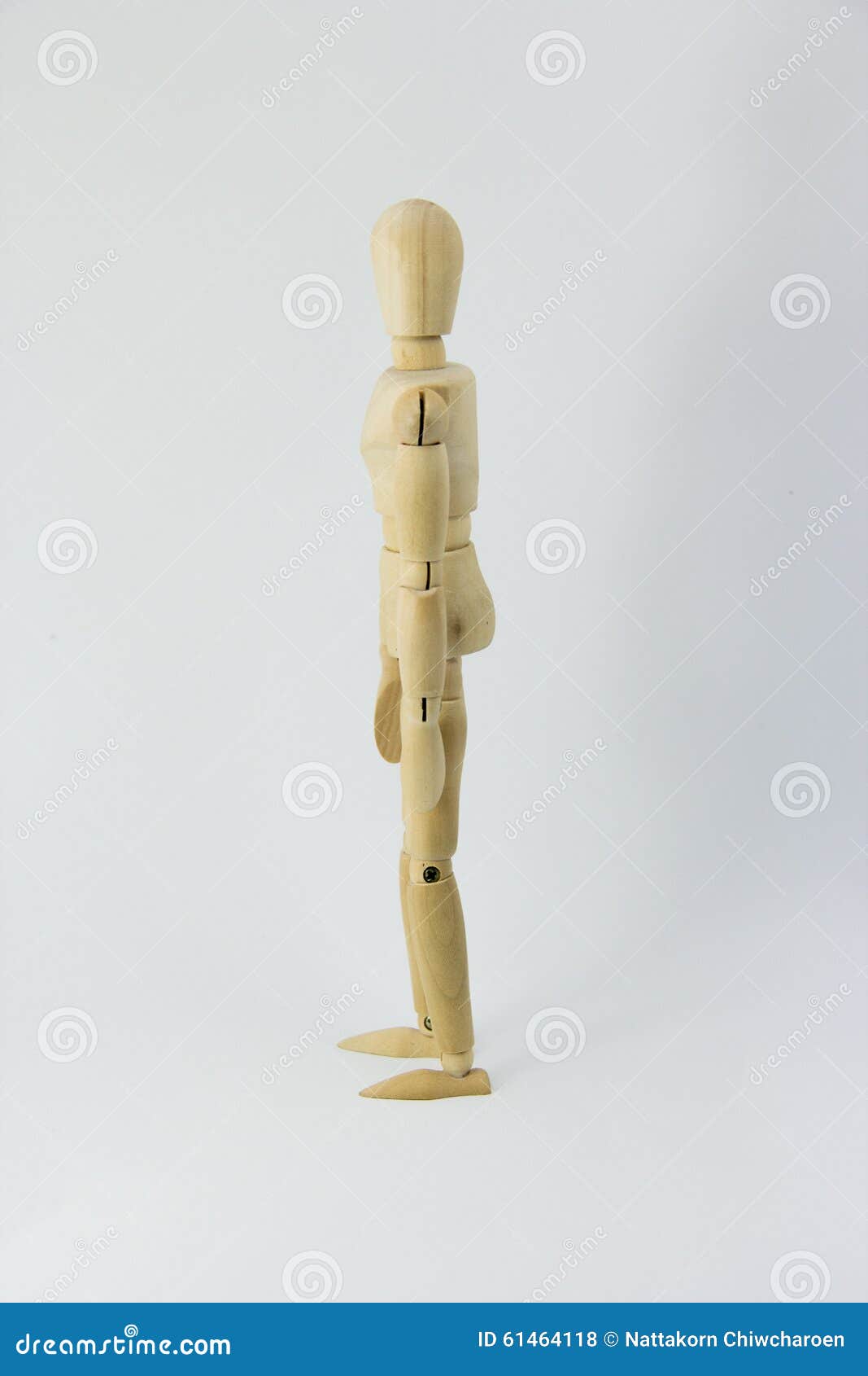 Figure wooden side view stock photo. Image of side, front - 61464118