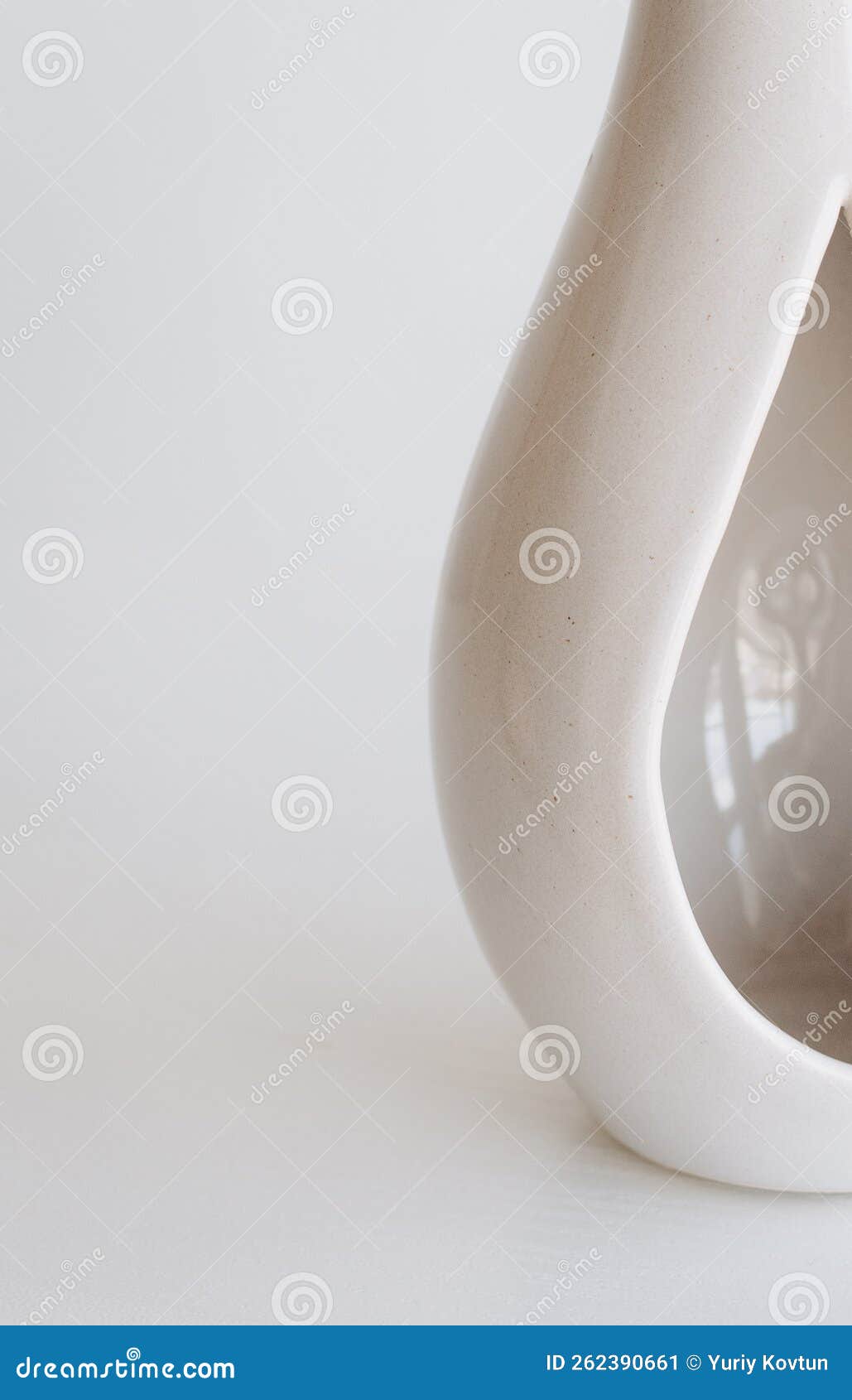 Figured Porcelain Vase Texture Light Shadow White Stock Image - Image ...