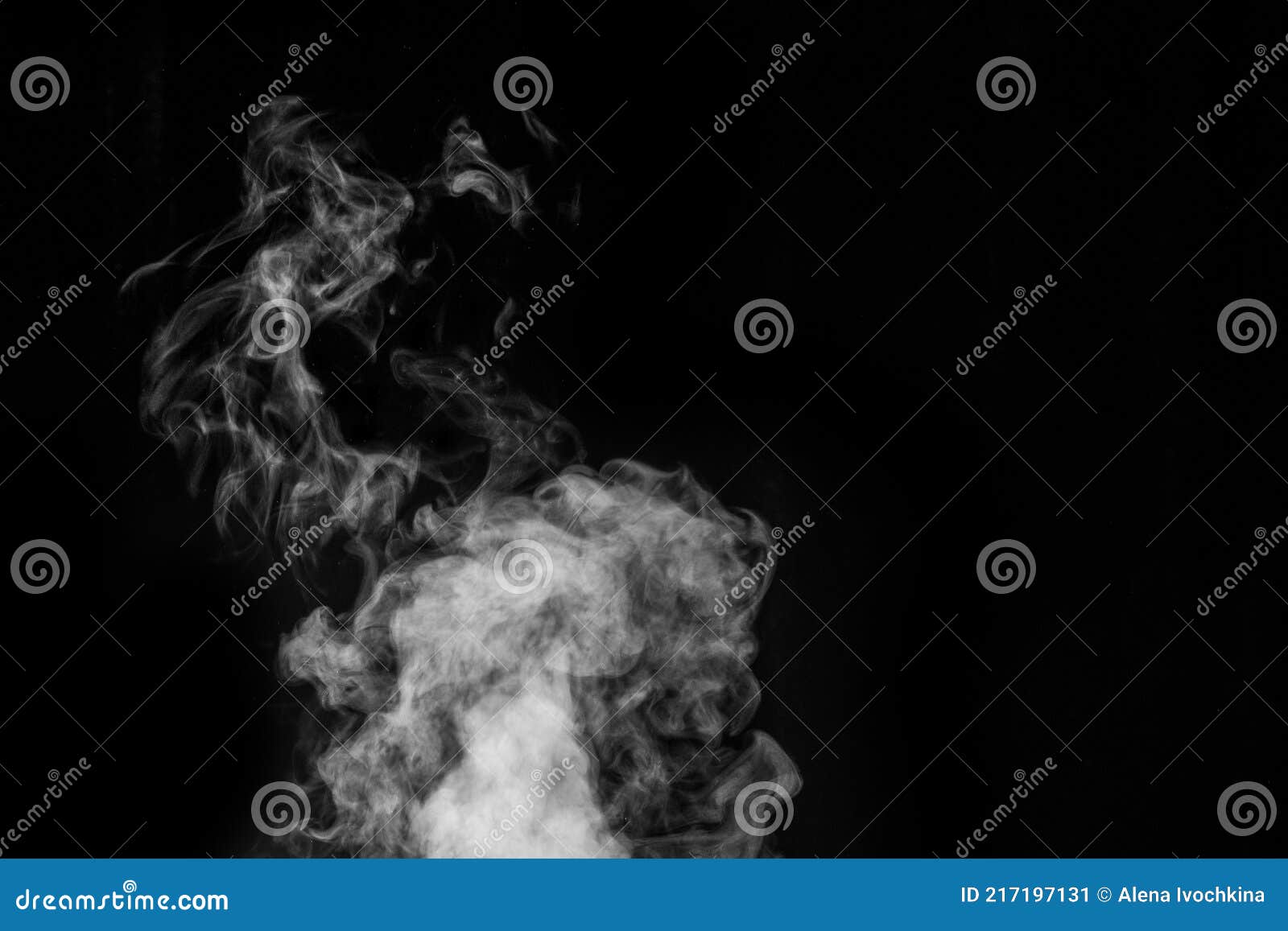 Figured Smoke in the Form of a Mystical Creature in the Form of a Ghost ...