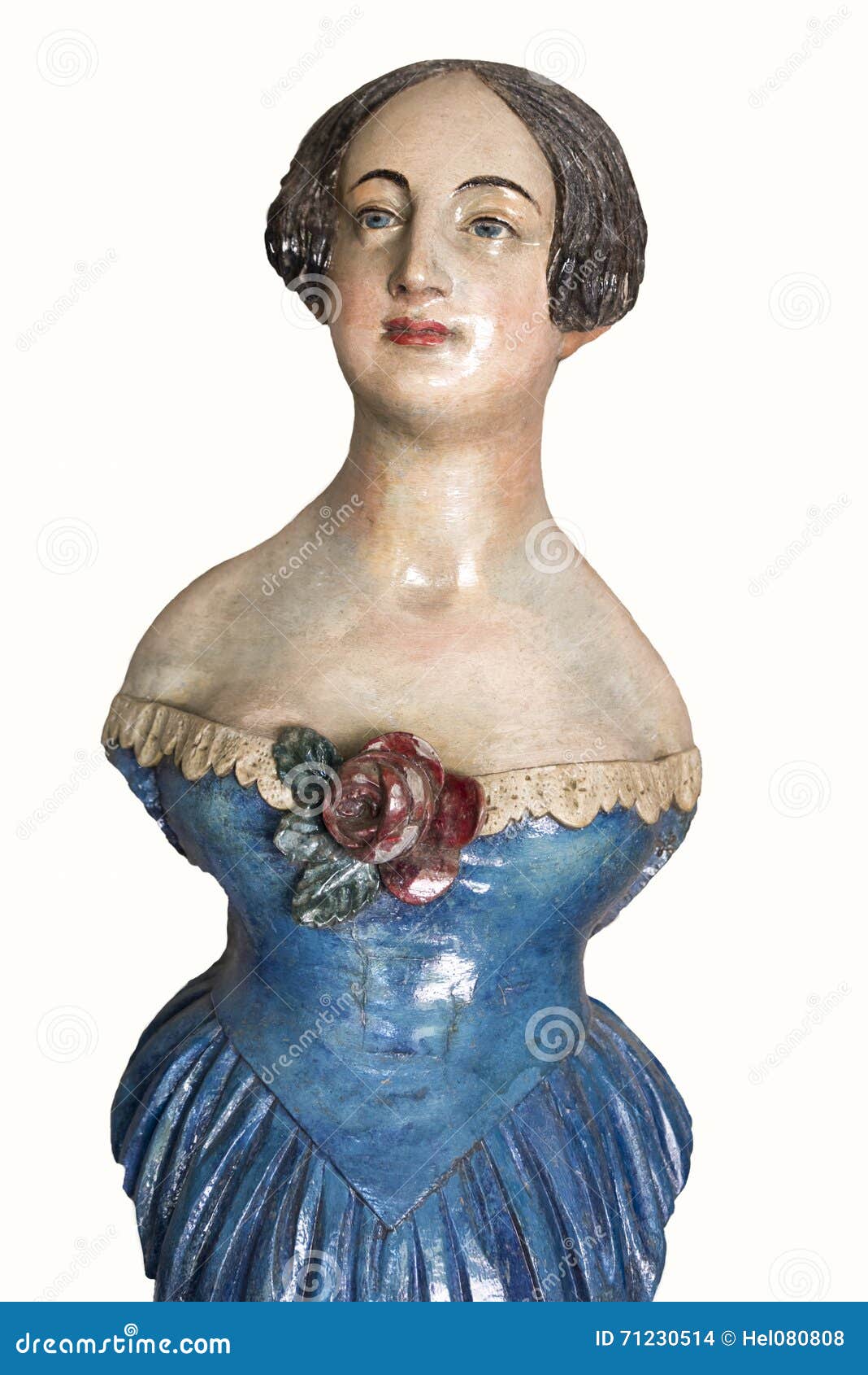 Figurehead Woman stock photo. Image of painting, gold - 71230514