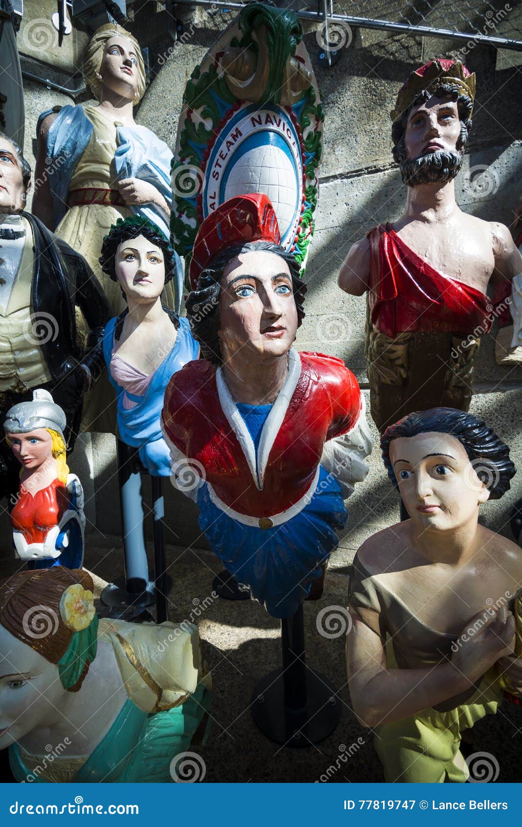 Figureheads from the Era of Sailing Ships Stock Image - Image of face ...