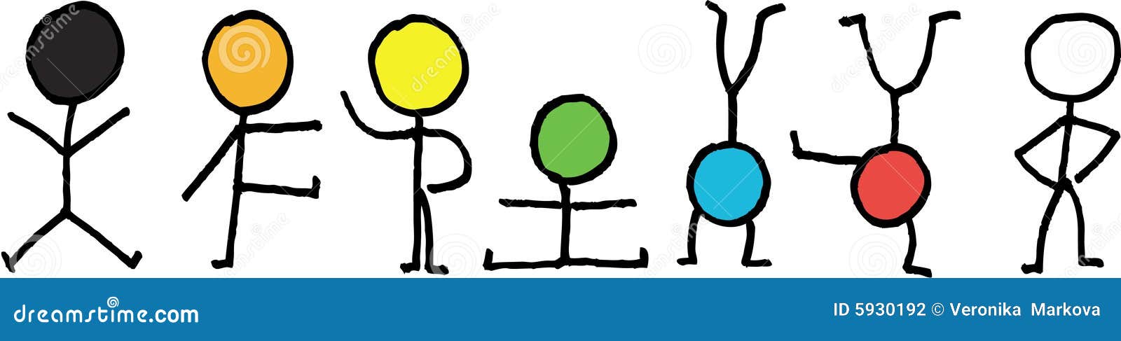 Figures stock vector. Illustration of isolated, drawn - 5930192