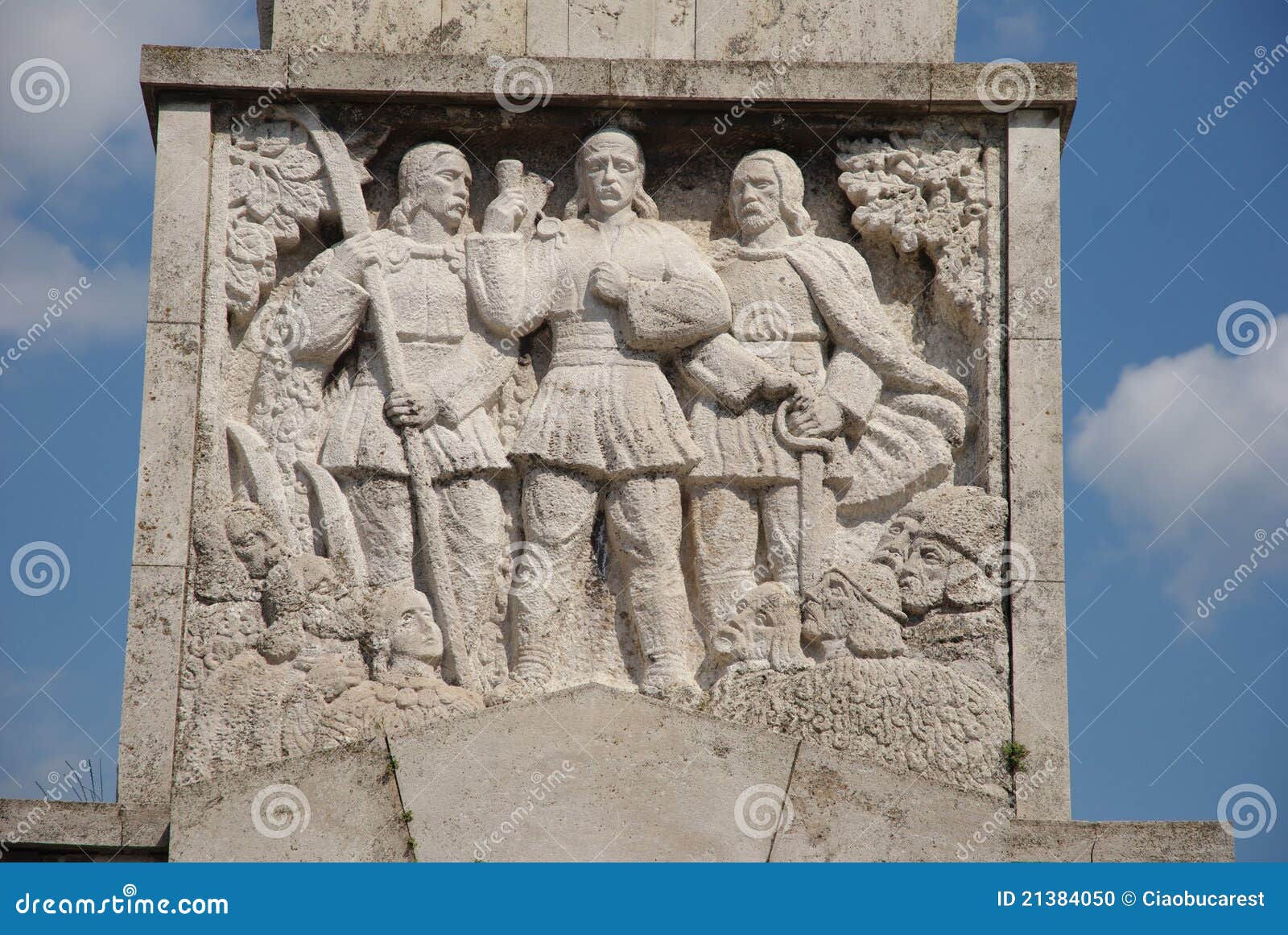 Figures in Bas-relief of the Obelisk, Alba Julia Stock Photo - Image of ...