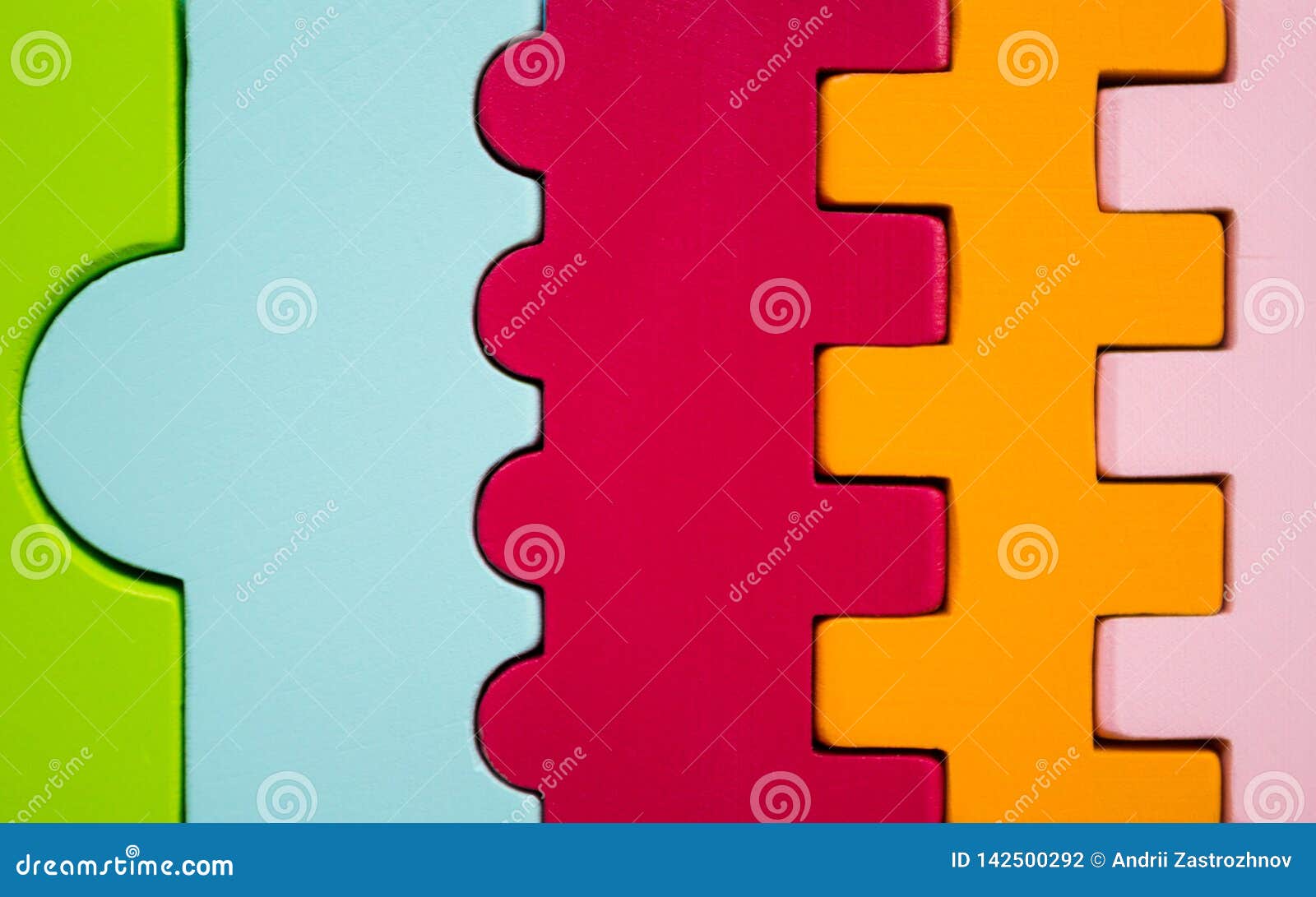 The Figures of Different Colors and Forms Bonded Together Stock Photo ...