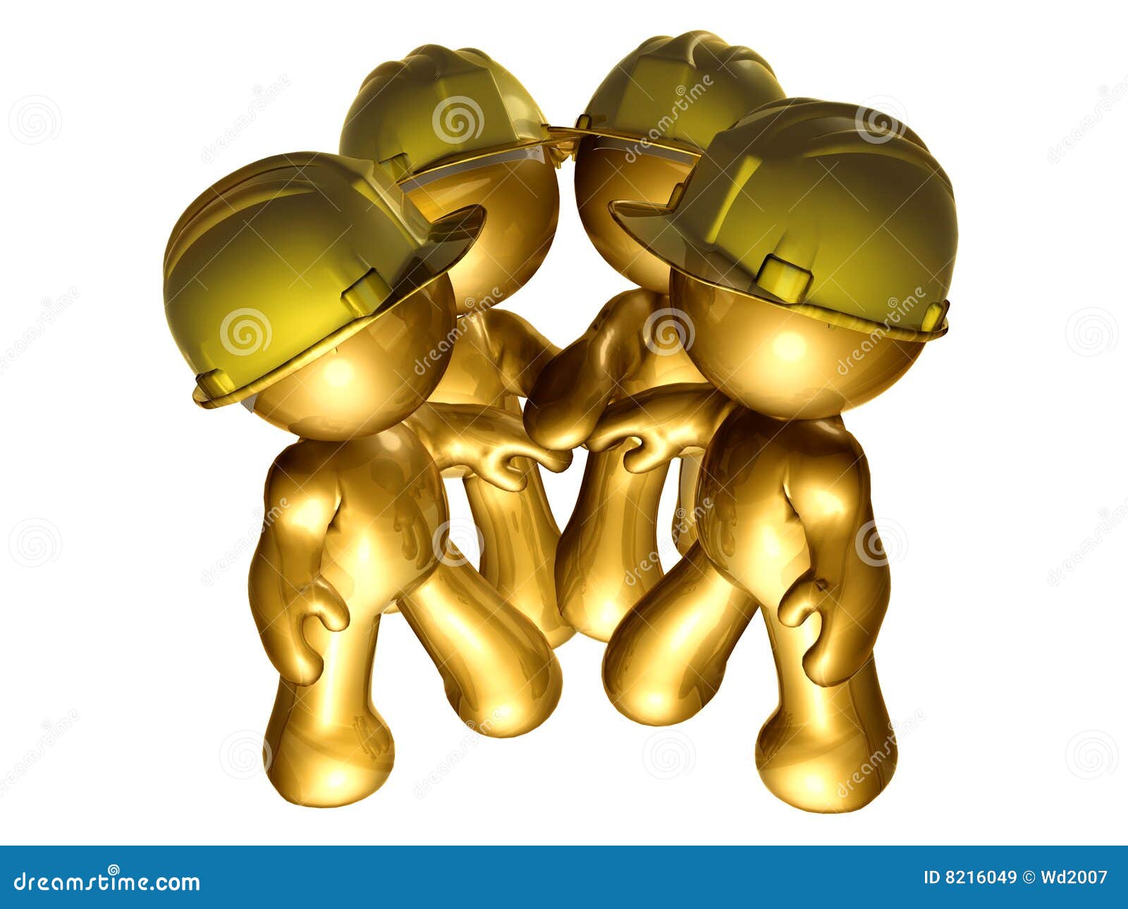 Figures Holding Hand Together Stock Illustration - Illustration of ...