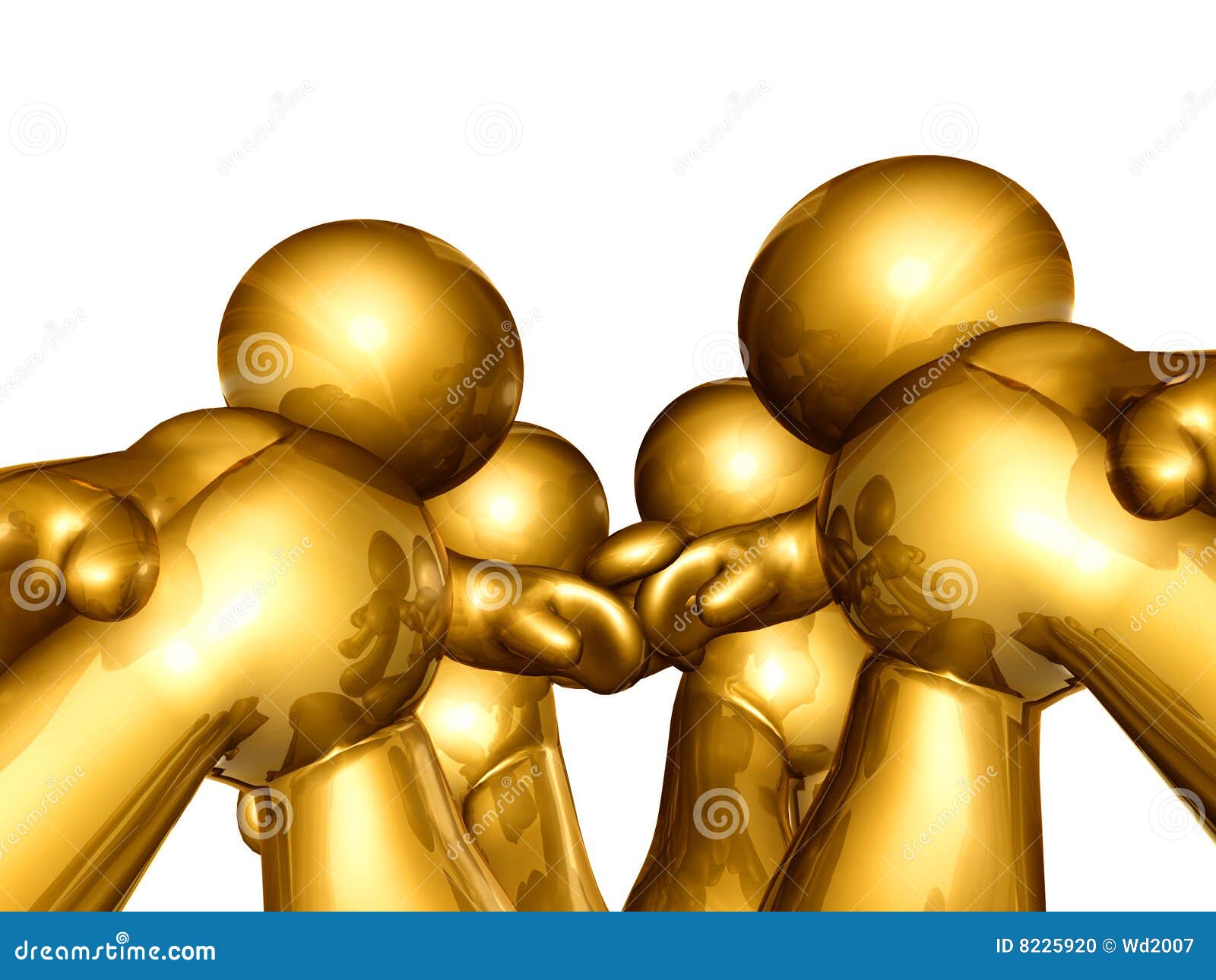 Figures Holding Hand Together Stock Illustration - Illustration of ...