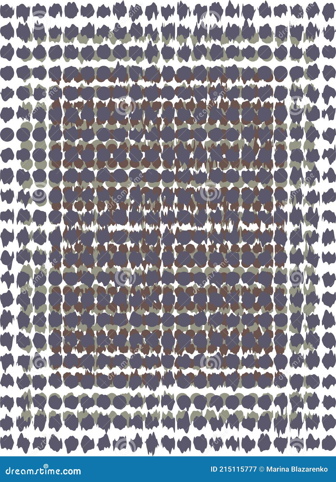 Abstract Figures from Many Small Circles of Different Colors. Stock ...