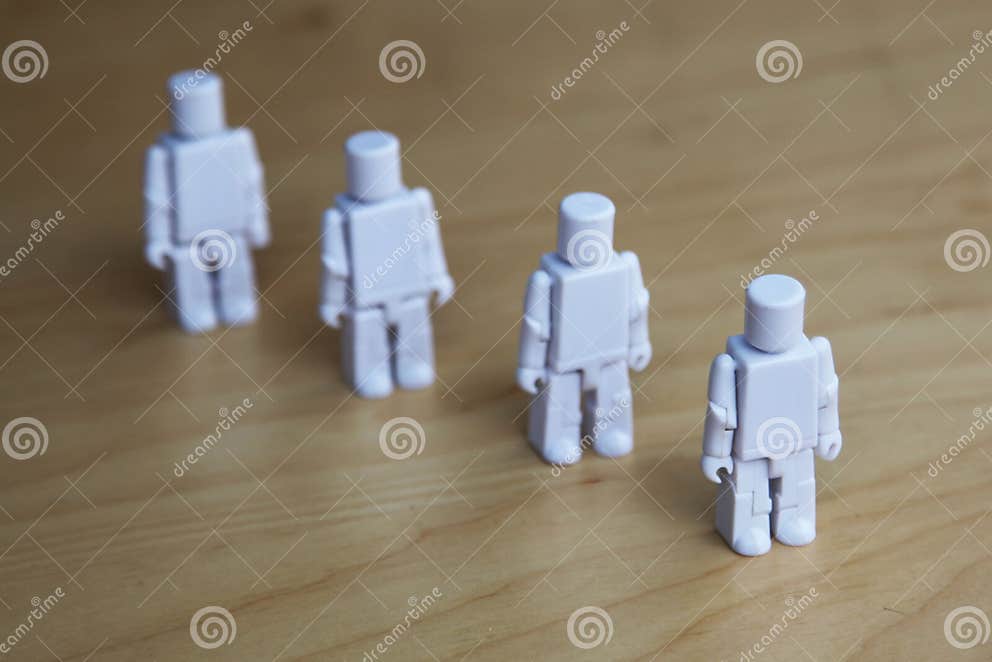 Figures lining up stock image. Image of color, figure - 52263459