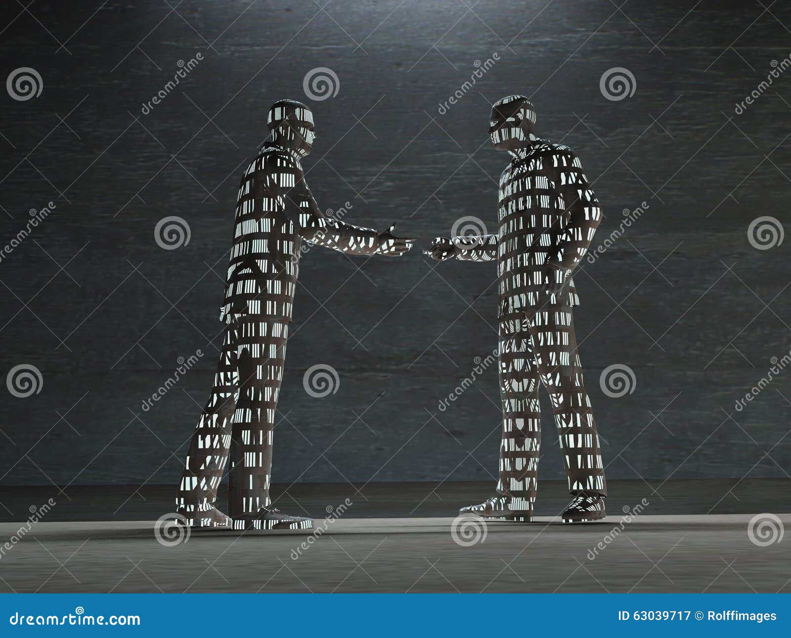 Figures with Lit Up Windows Stock Illustration - Illustration of ...