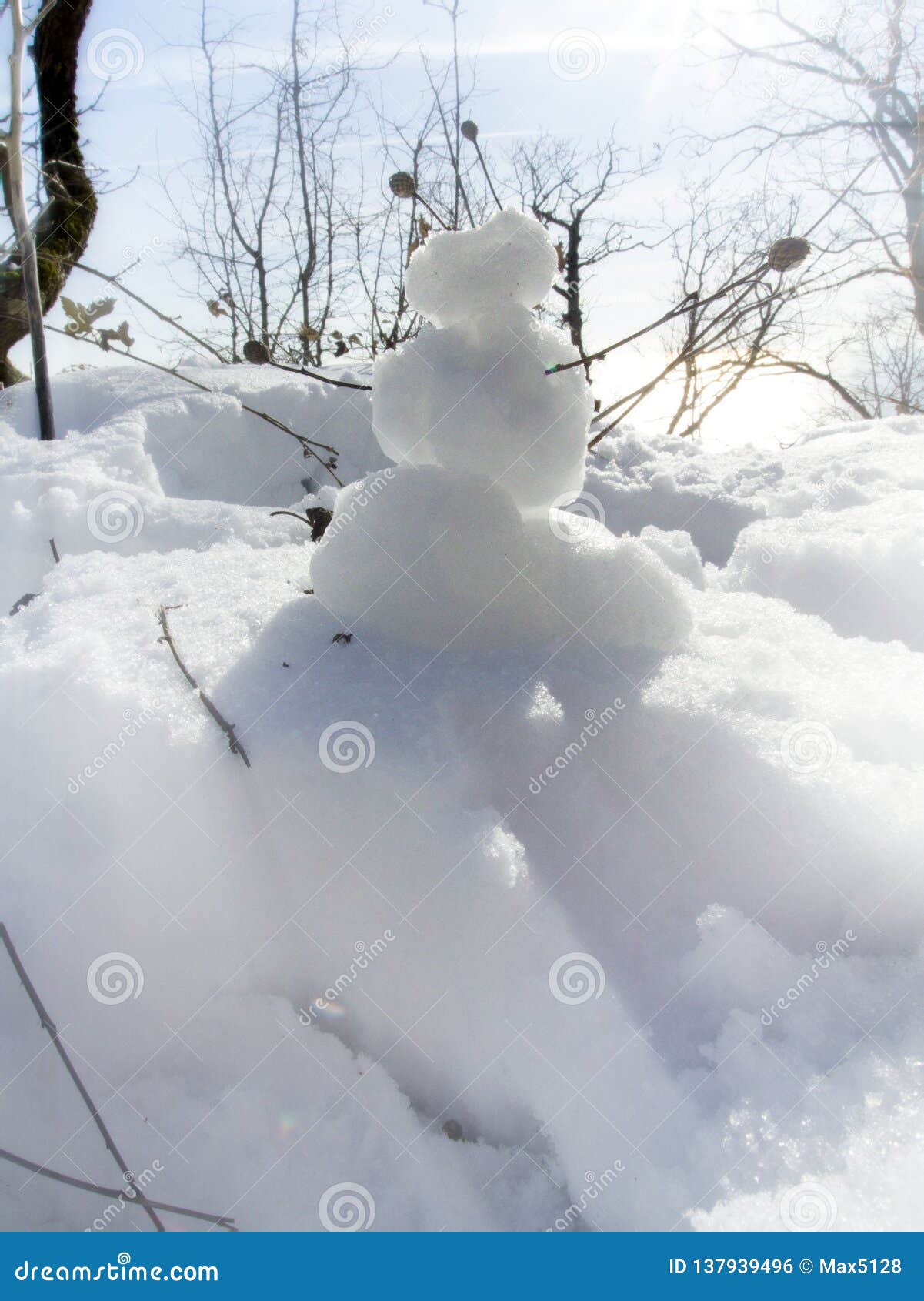 Figures are made of snow stock photo. Image of park - 137939496