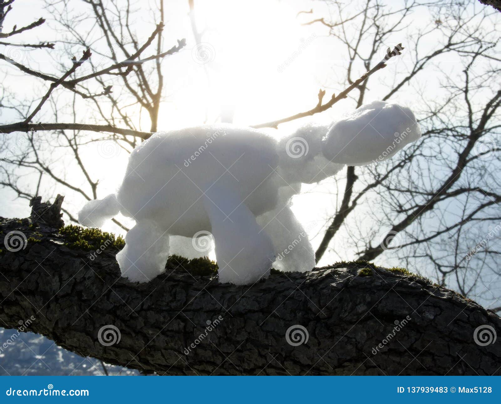 Figures are made of snow stock image. Image of forest - 137939483