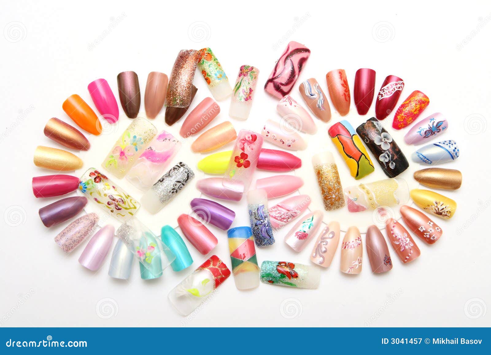 Figures on nails stock image. Image of beauty, polish - 3041457