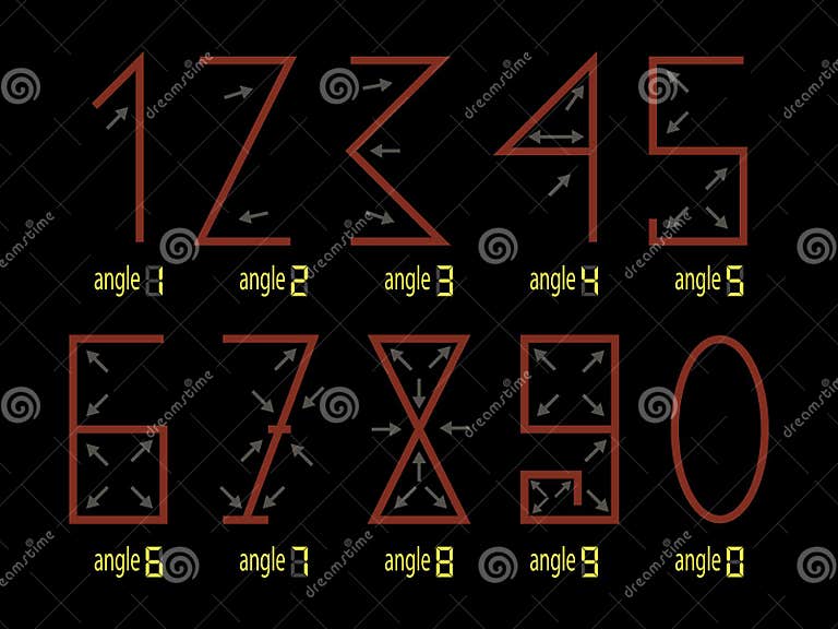 The Figures of the Number One Two Three Four Five Five Seven Eight Nine ...