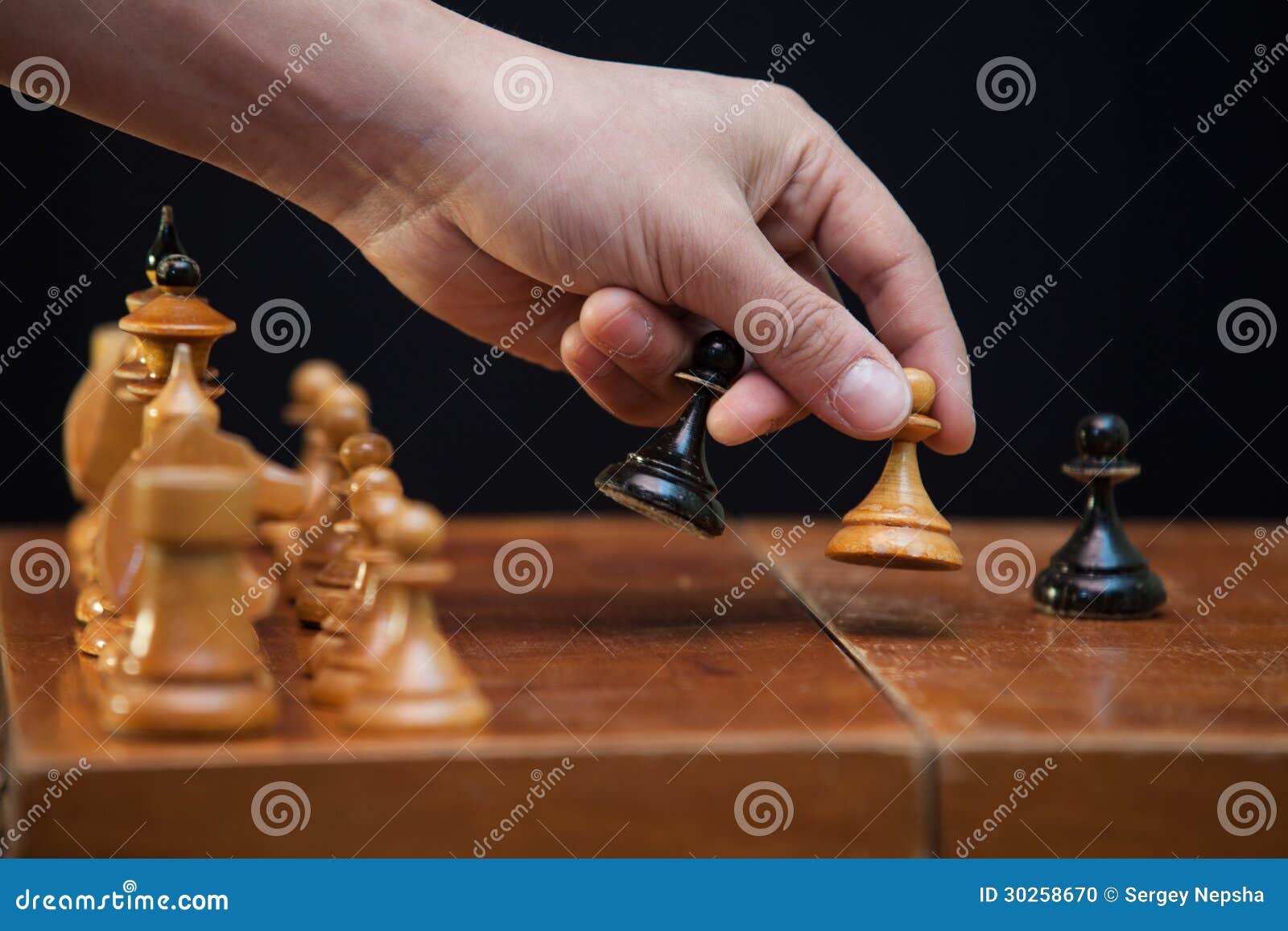 Pawn move stock photo. Image of horse, rivalry, strategy - 30258670