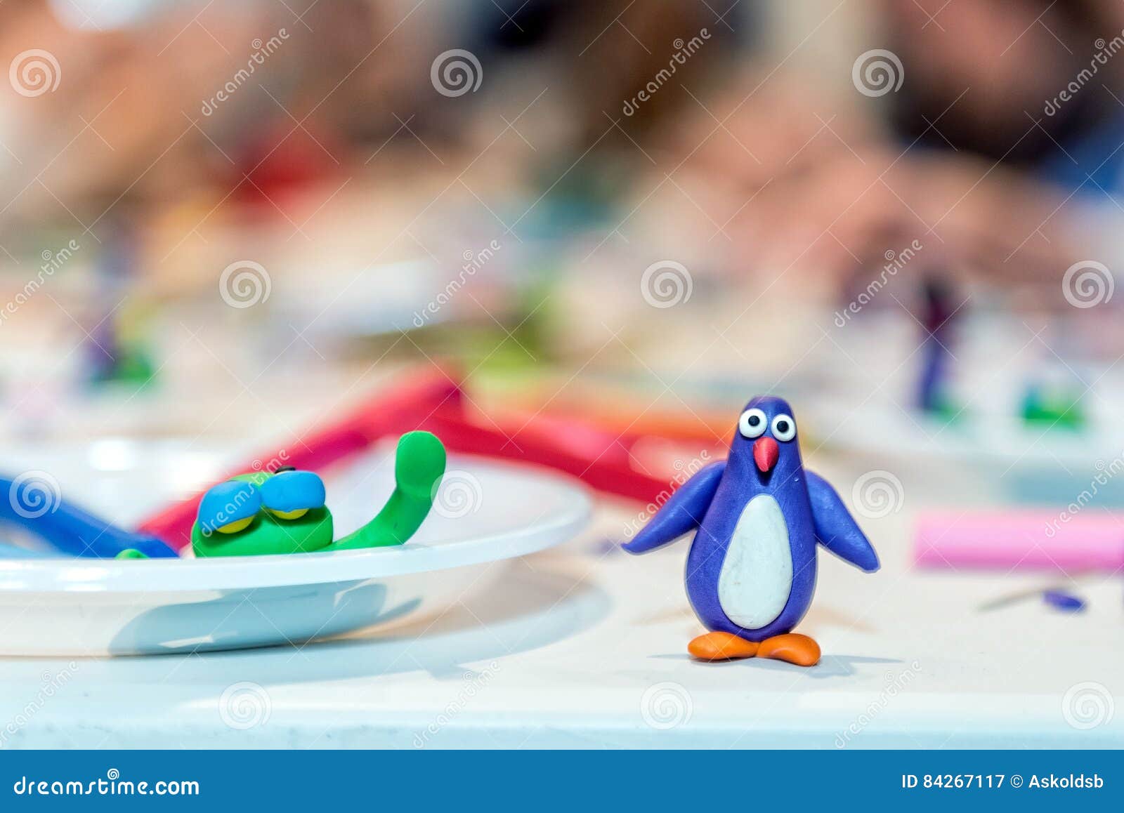 Figures from plasticine. stock image. Image of girl, little - 84267117