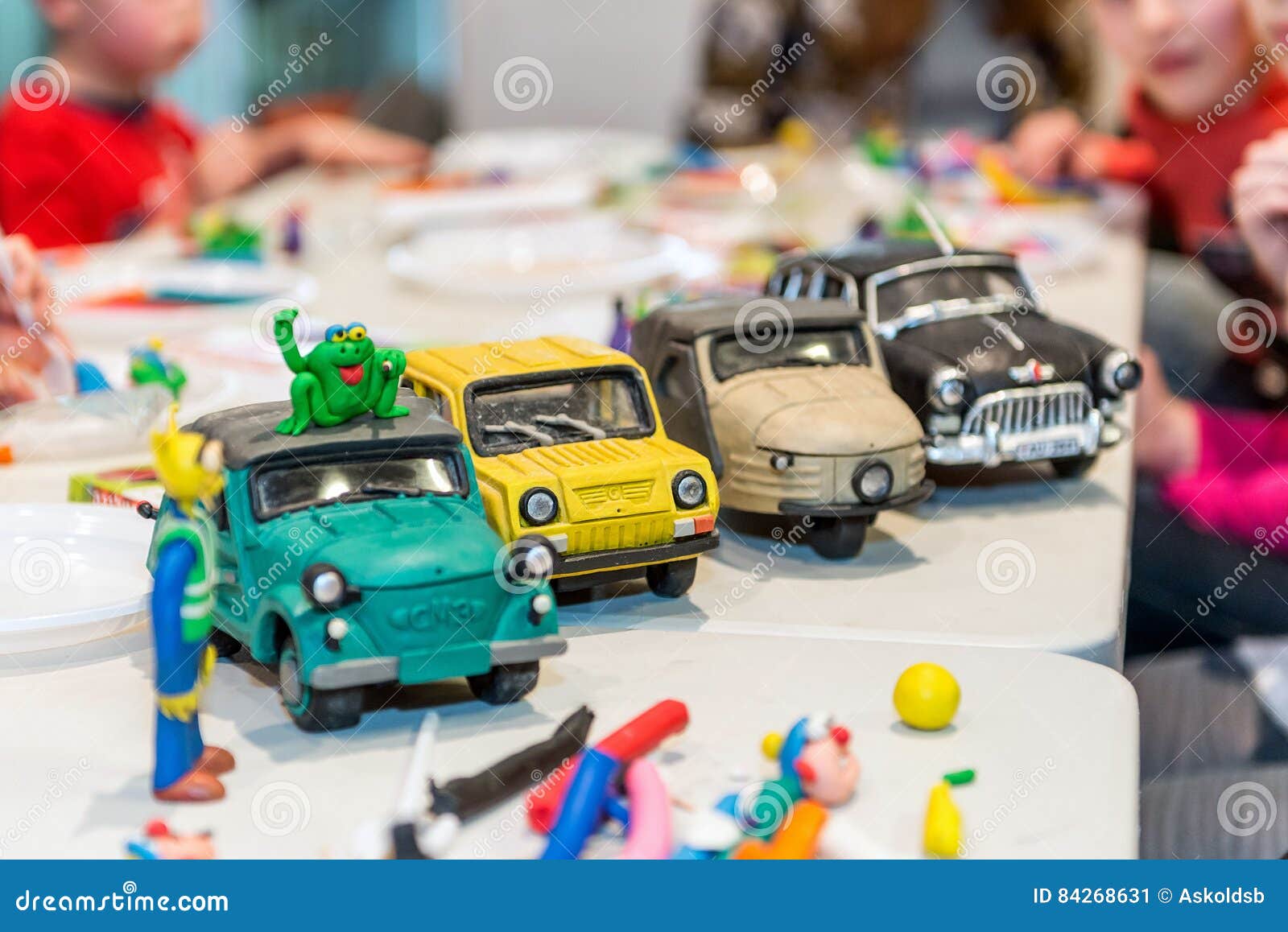 Figures from plasticine. stock image. Image of colorful - 84268631