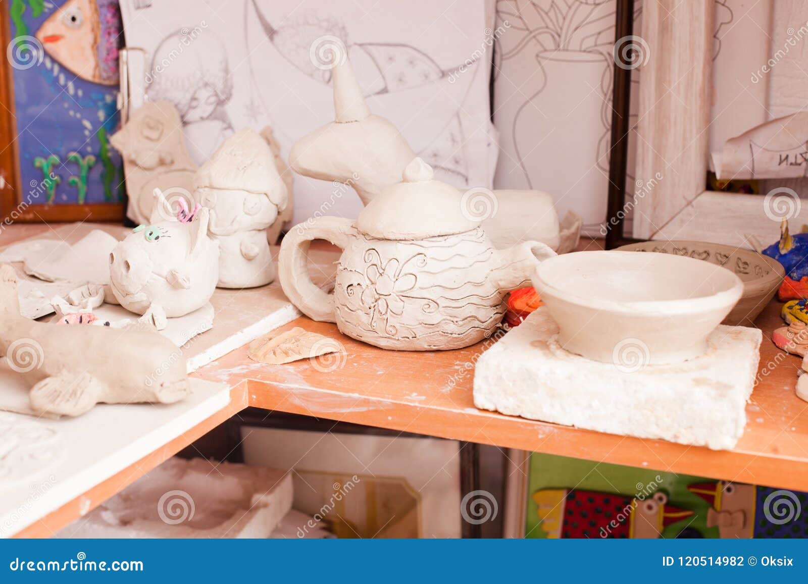 Figures from plasticine stock photo. Image of ideas - 120514982