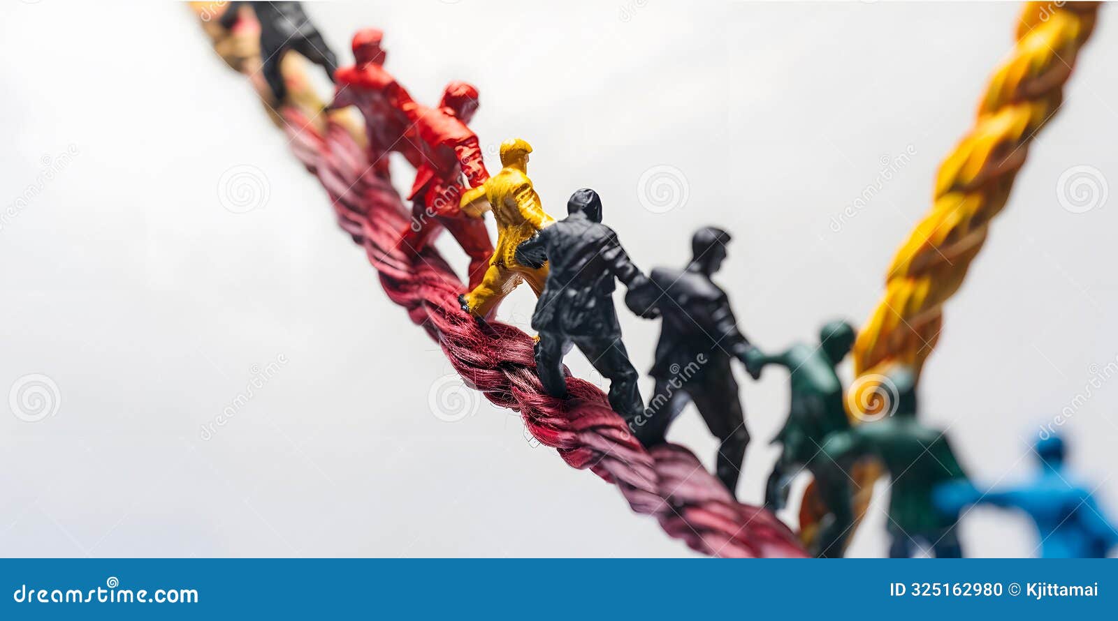 Figures Represent Teamwork in Business Stock Illustration ...