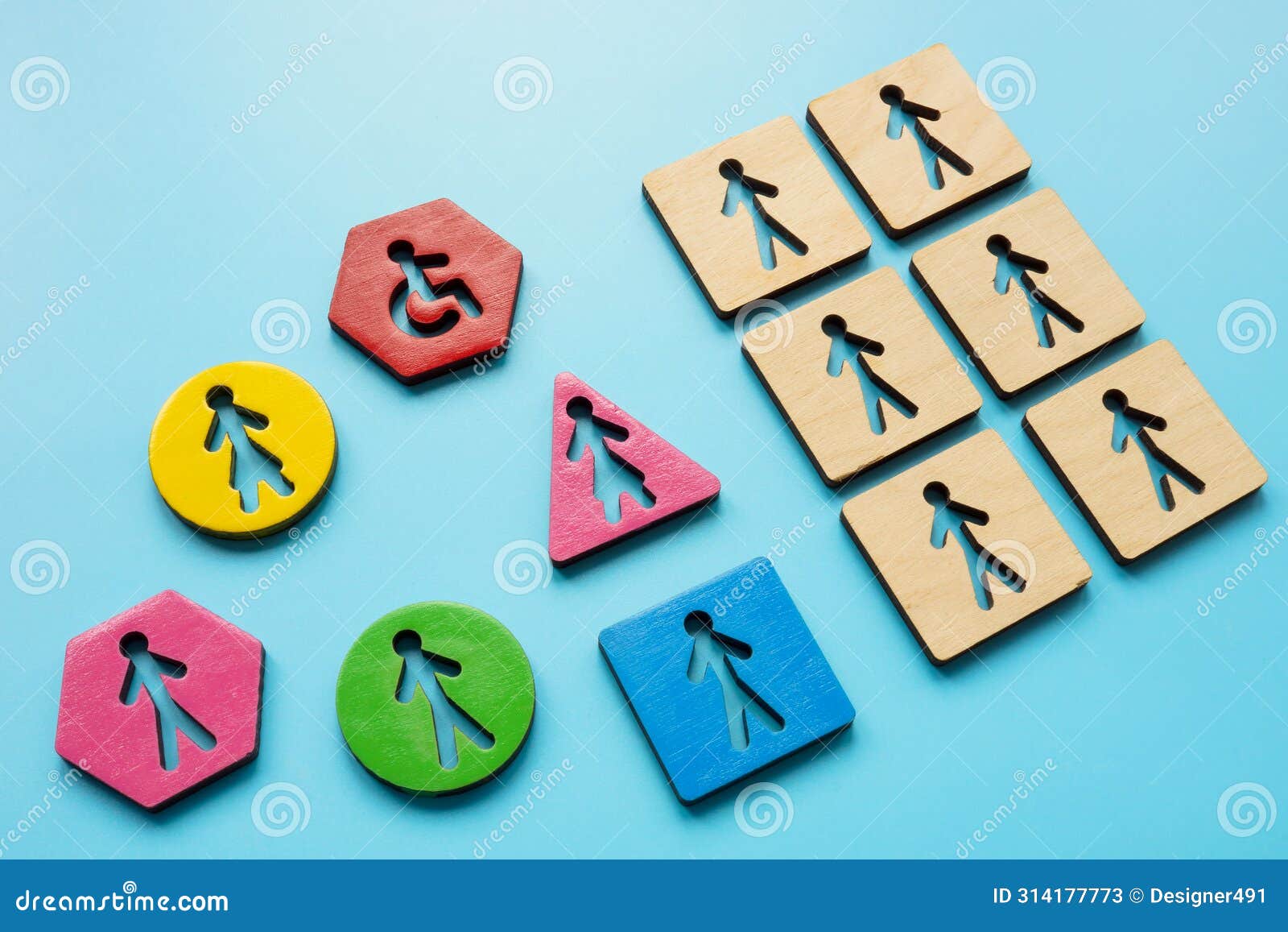 The Figures are the Same and Different As a Symbol of Diversity and ...