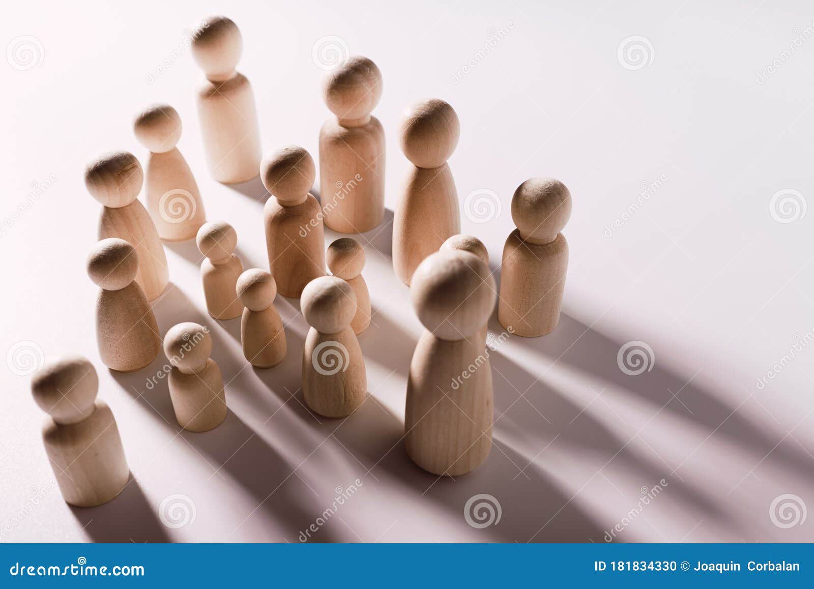 Figures in the Shape of People Casting Shadows on a Flat Surface Stock ...