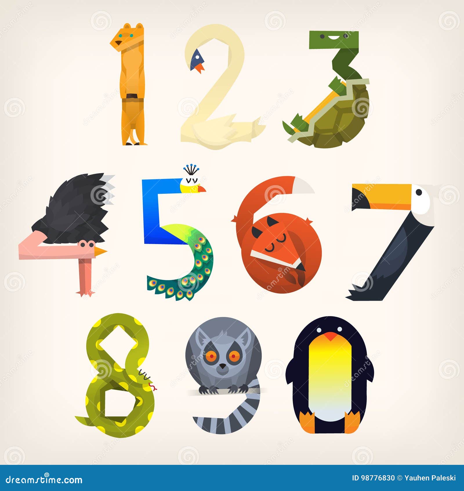 Figures Shaped Like Animals Stock Vector - Illustration of icons ...